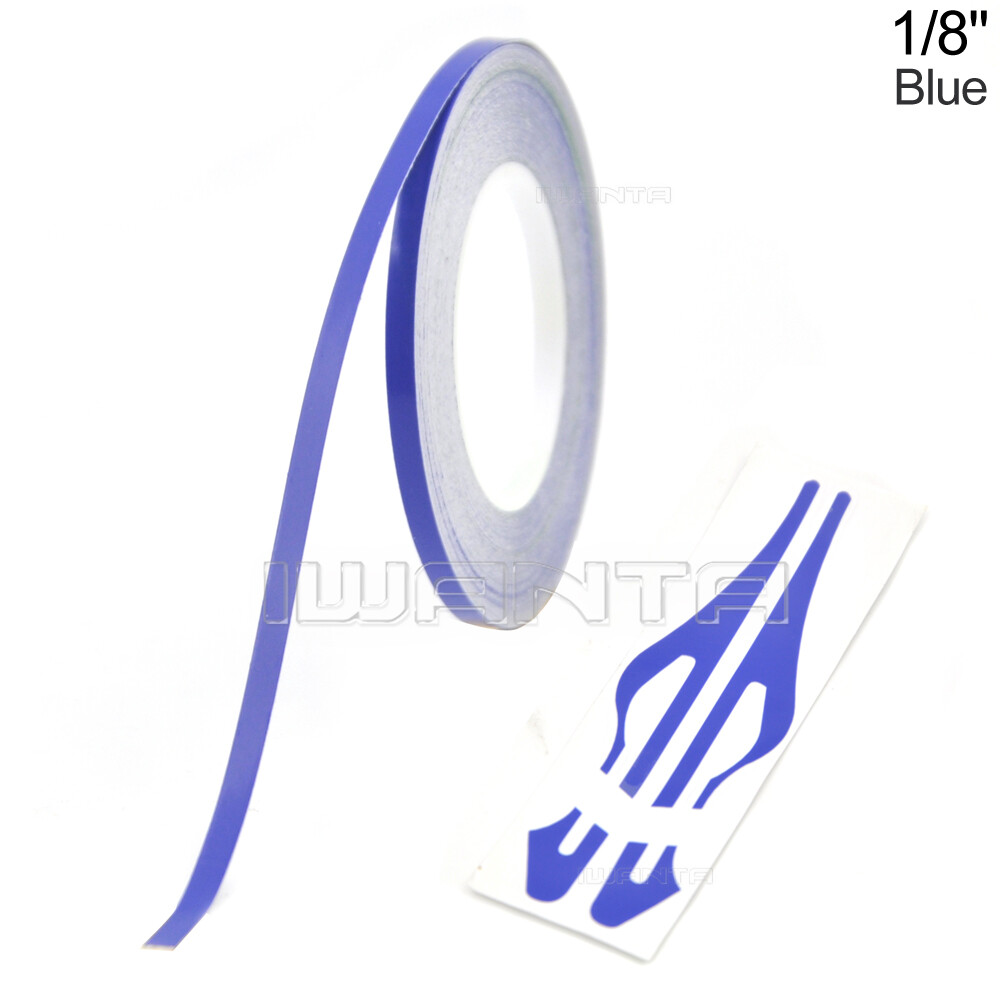 1/8" 3mm Blue Pinstriping Pin Stripe DIY Roll Line Vinyl Tape Decal ...