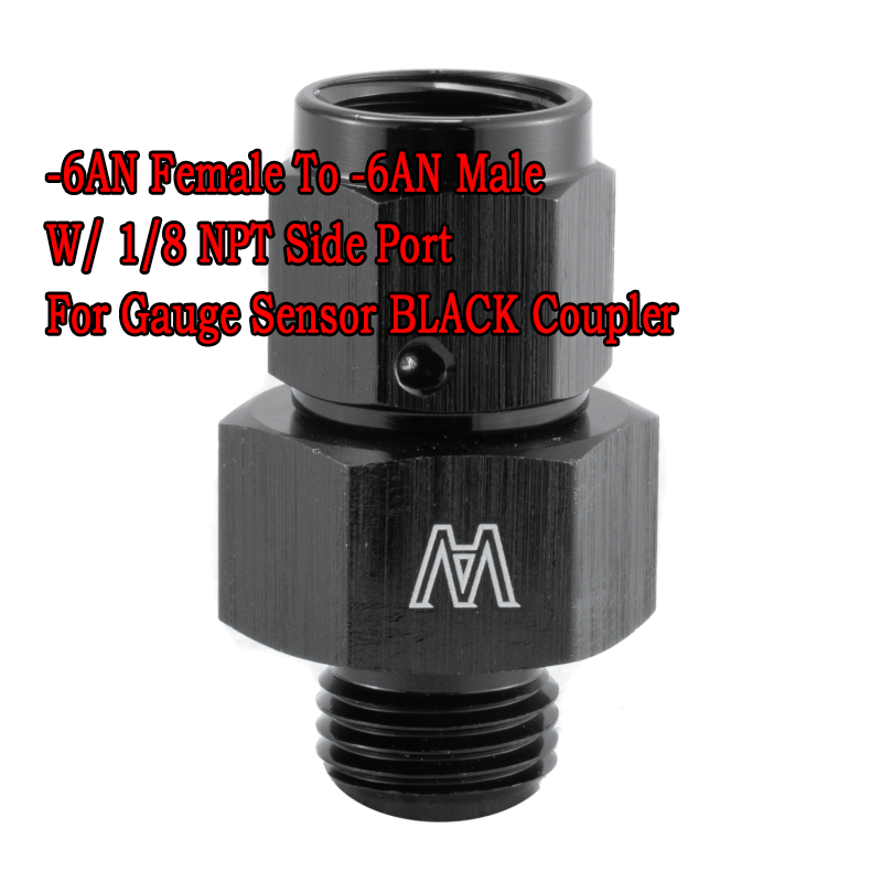 -6AN -8AN -10AN Female To -6AN -8AN Female male Coupler Union For Gauge ...