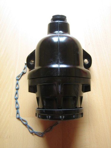 Bakelit SK Feuchtraum Steckdose Alt 250 V Bajonettverschluss AP 3 polig ...