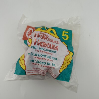 1997 Disney Hercules McDonald's Happy Meal Toy #5 Phil Megaphone NISP ...