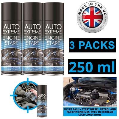 3X Heavy Duty Engine Start Spray Car Van Truck Petrol Diesel Easy Start ...
