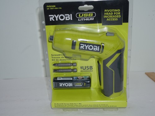 Ryobi FVD50K 4V USB Li-Ion Screwdriver Kit for sale online | eBay