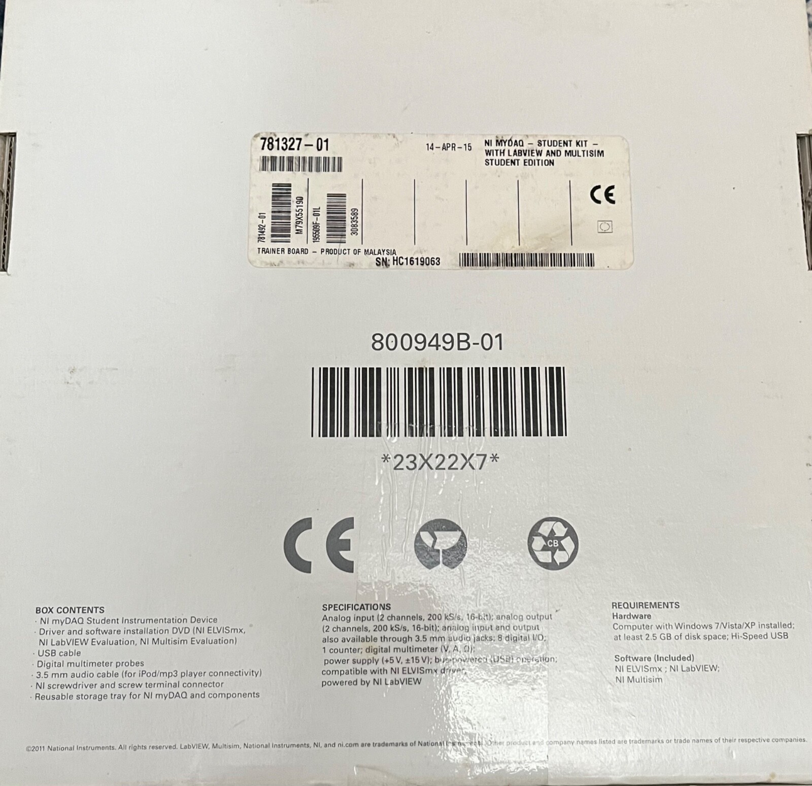 National Instruments NI myDAQ ONLY | eBay