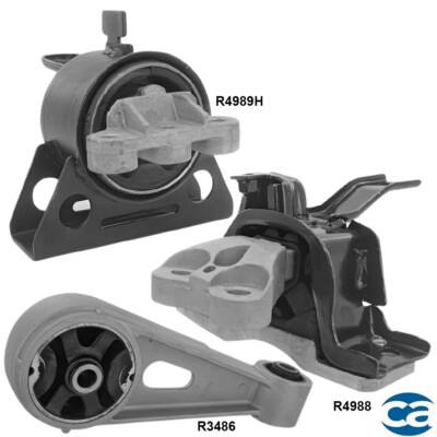 Engine Motor Mounts & Trans. Mount 3Pcs Set for Chevrolet Spark EV 15 ...