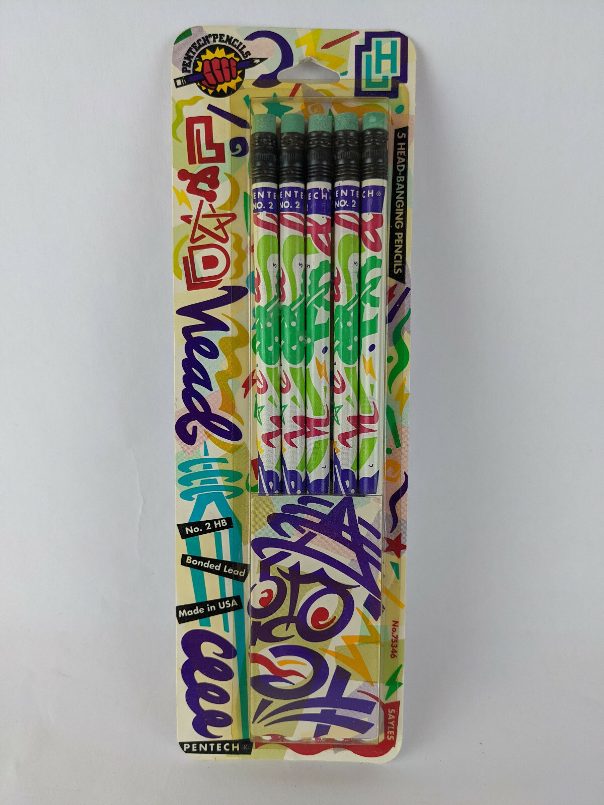 Pentech Pencils Vintage (1993) Lead Cool Art Heavy Metal 5 Head-Banging ...