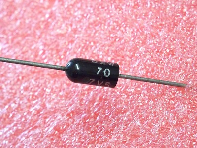 Lot x5: diode zener BZW 70-7V5 ~ Si voltage regulator diode BZW70-7V5 ...