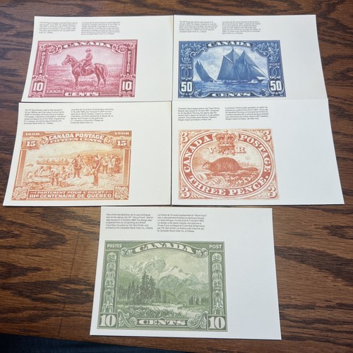 Canada Stamp Cards unused set of 5 | eBay