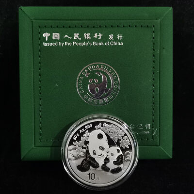 2024 China 10 Yuan 30g Panda Silver Coin | eBay