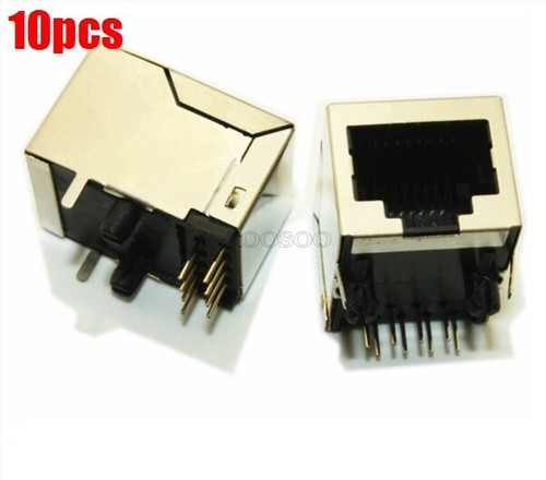 10Pcs RJ45 Modular Network Pcb Jack 8P Lan Connector (Long) ni | eBay