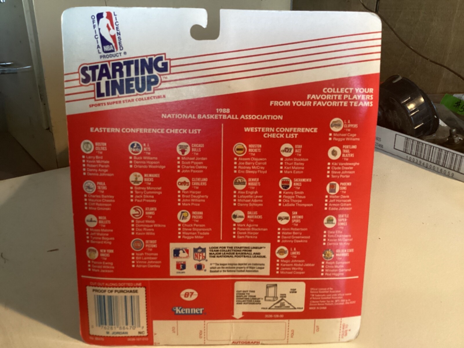 NBA Basketball Starting Lineup Michael Jordon Vintage Kenner Figure 6 ...