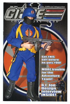 GI JOE COLLECTORS' CLUB JULY 2012 "GI JOE DESIGN INTERVIEW INSIDE" RARE ...