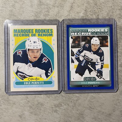 Cole Perfetti | 2021-22 Upper Deck | OPC Marquee Rookies | Blue & Retro ...