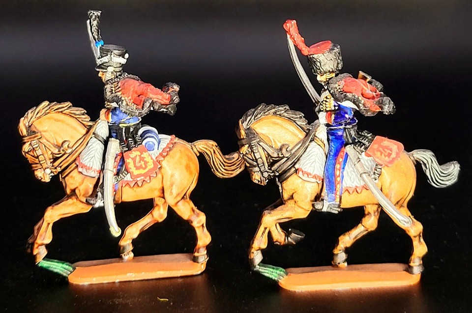 Painted French 4nd Hussars full set Napoleonic Wargames collection ...