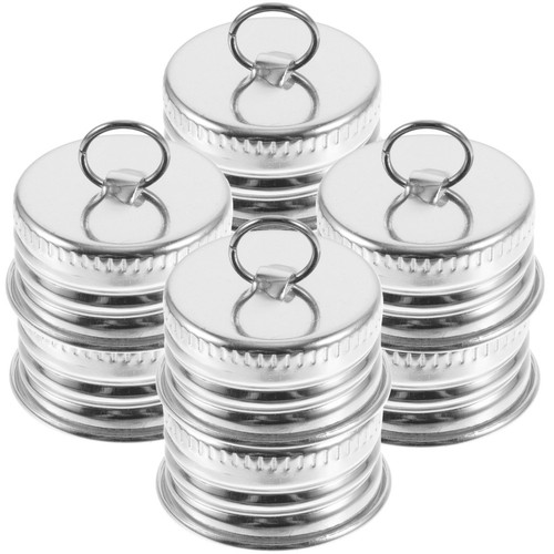 20 Pcs Aluminum Thread Bottle Caps Jar Covers Screw Caps for Kitchen ...