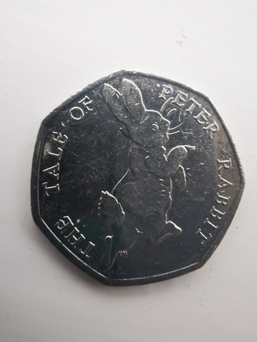 Extremely rare & Valuable Peter Rabbit 50P 2017 Coin Collectors Item ...