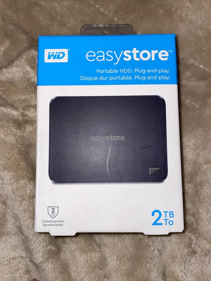 Western Digital Easy store 2TB,External (WDBAJN0020BBKWESN) Hard Drive ...