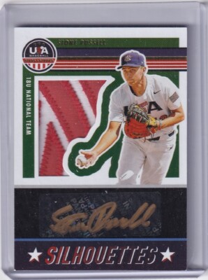 Stone Russell 2023 Panini Stars and Stripes Logo Patch/Auto SIL-SR, 02/ ...