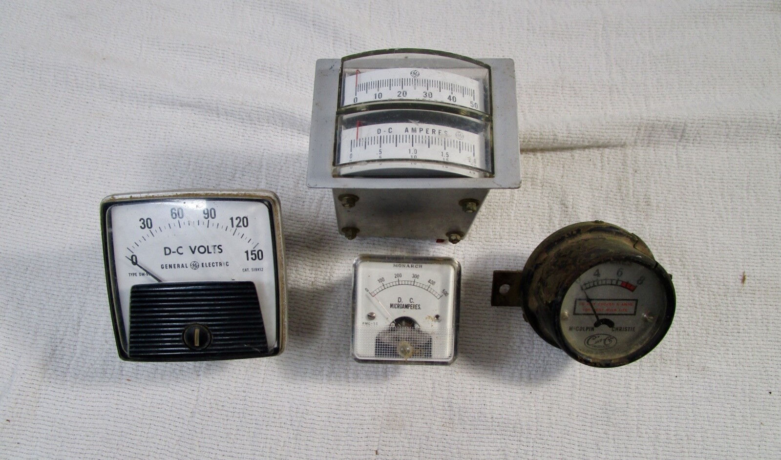Lot 4 GE Monarch C&C A-C D.C. Volt METERS | eBay