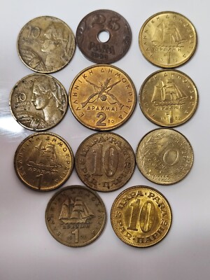Yugoslavia / Greece World Coins 1938 - 1982 Para, Dinara - 11 Coins ...