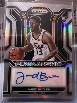 2021-22 Prizm Jared Butler Penmanship Silver Rookie Auto Autograph #RP ...