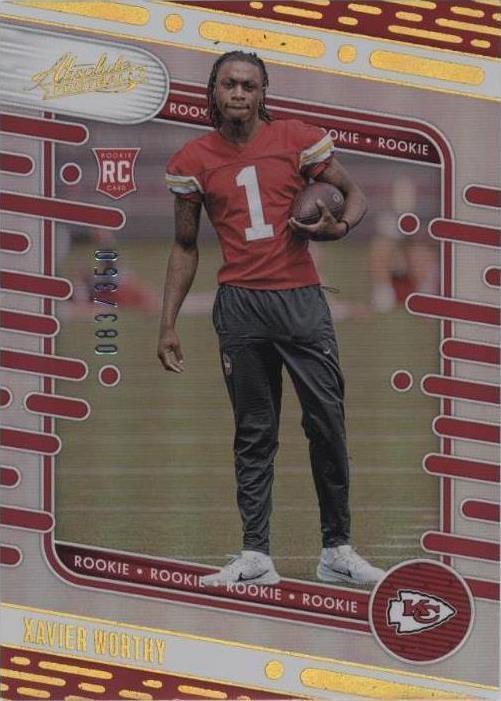 2024 Panini Absolute - Rookies Xavier Worthy #128 Spectrum /350 (RC ...