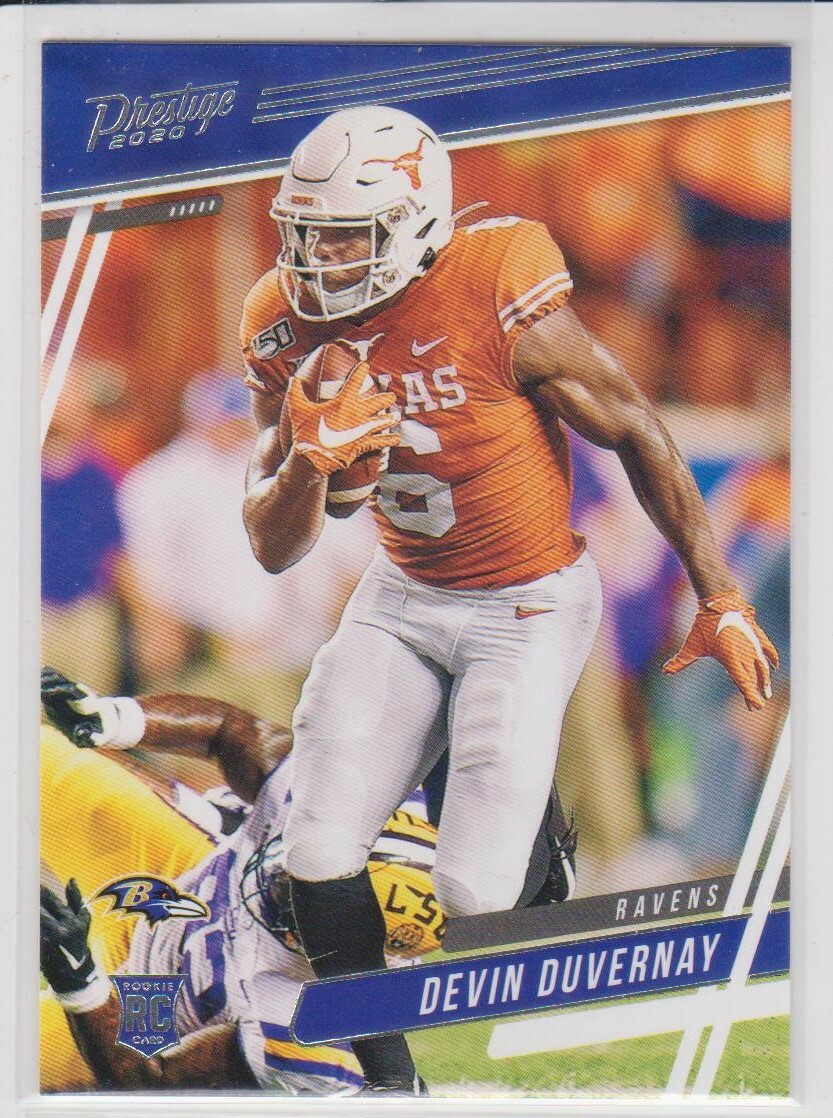 DEVIN DUVERNAY 2020 PRESTIGE ROOKIE RAVENS TEXAS LONGHORNS UT S2 | eBay