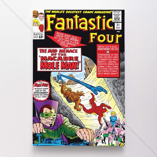Fantastic Four #31 Poster Canvas F4 Marvel Comic Book Art Print | eBay