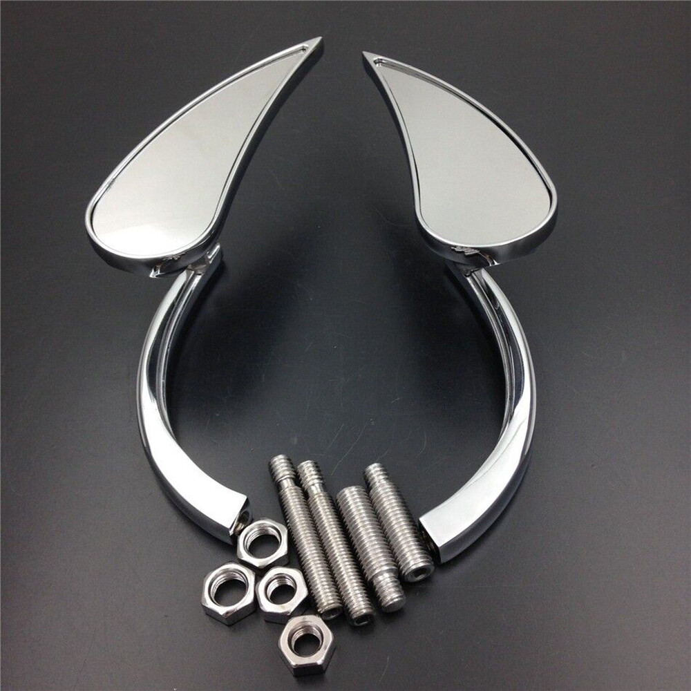 Chrome Rearview Mirrors Fit For Harley Touring Ultra Limited Motorcycle ...