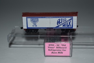 N Scale Roundhouse 8703 Asco Milk Billboard Reefer 12008 C32248 | eBay