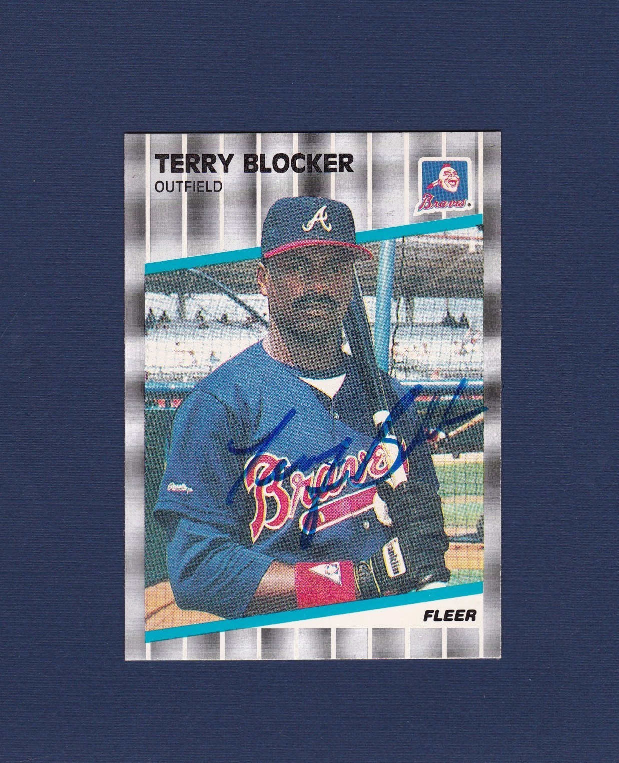 Terry Blocker signed Atlanta Braves 1989 Fleer baseball card | eBay