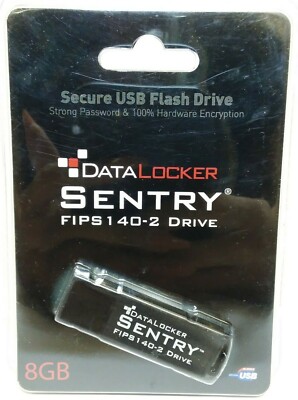 DATA LOCKER DLSF8 8GB SENTRY FLASH DRIVE FIPS 140-2 LEVEL ENCRYPTED ...