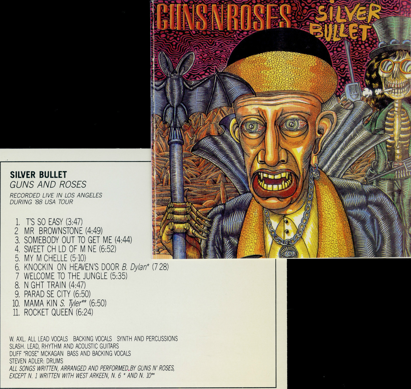GUNS'N'ROSES silver bullet LIVE IN LOS ANGELES '88 | eBay