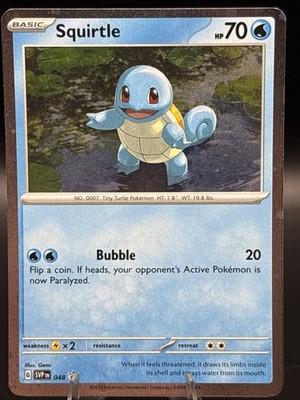 Pokémon TCG - Squirtle - 048 - Scarlet And Violet - Black Star Promo | eBay
