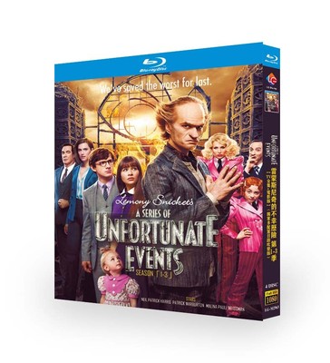 A Series of Unfortunate Events Season 1-3 BD 4-Disc 1080P Region free ...