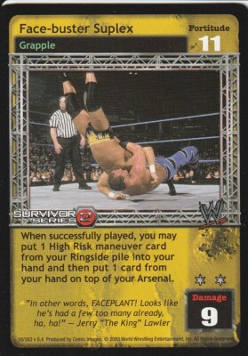 WWE: Face-buster Suplex (SS2) [Played] card type Grapple Raw Deal ...