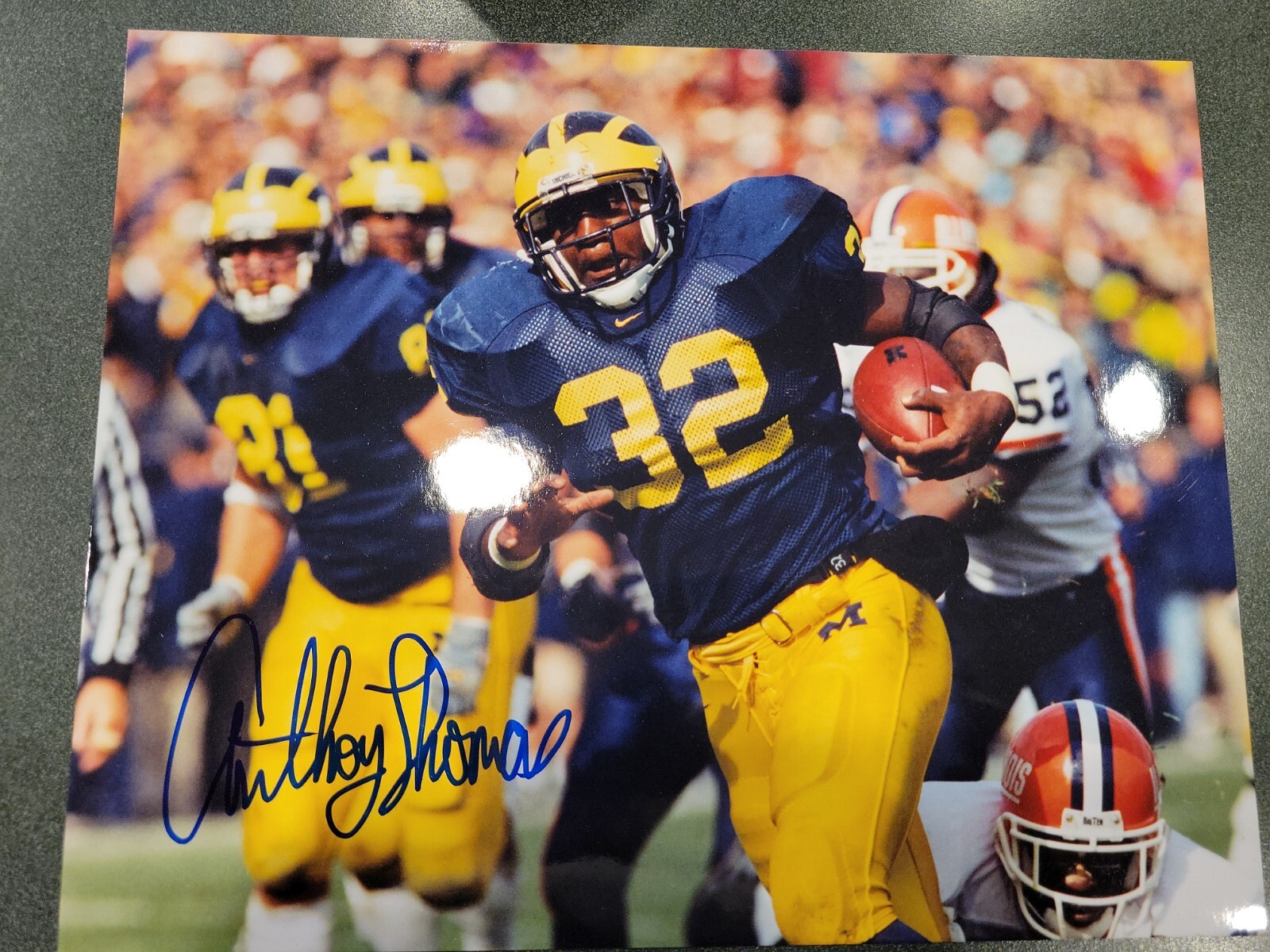 Anthony Thomas A TRAIN Signed Autographed Michigan Wolverines 8x10 ...