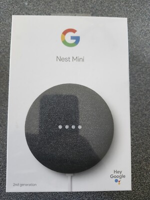 Google Nest Mini (2nd Generation) Smart Speaker - Charcoal | eBay