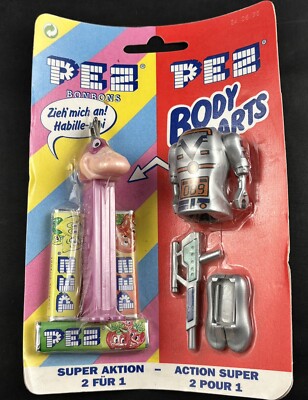 PEZ * RARE EUROPEAN BODY PARTS & DINO FLINTSTONE SPACEMAN & CANDY ...