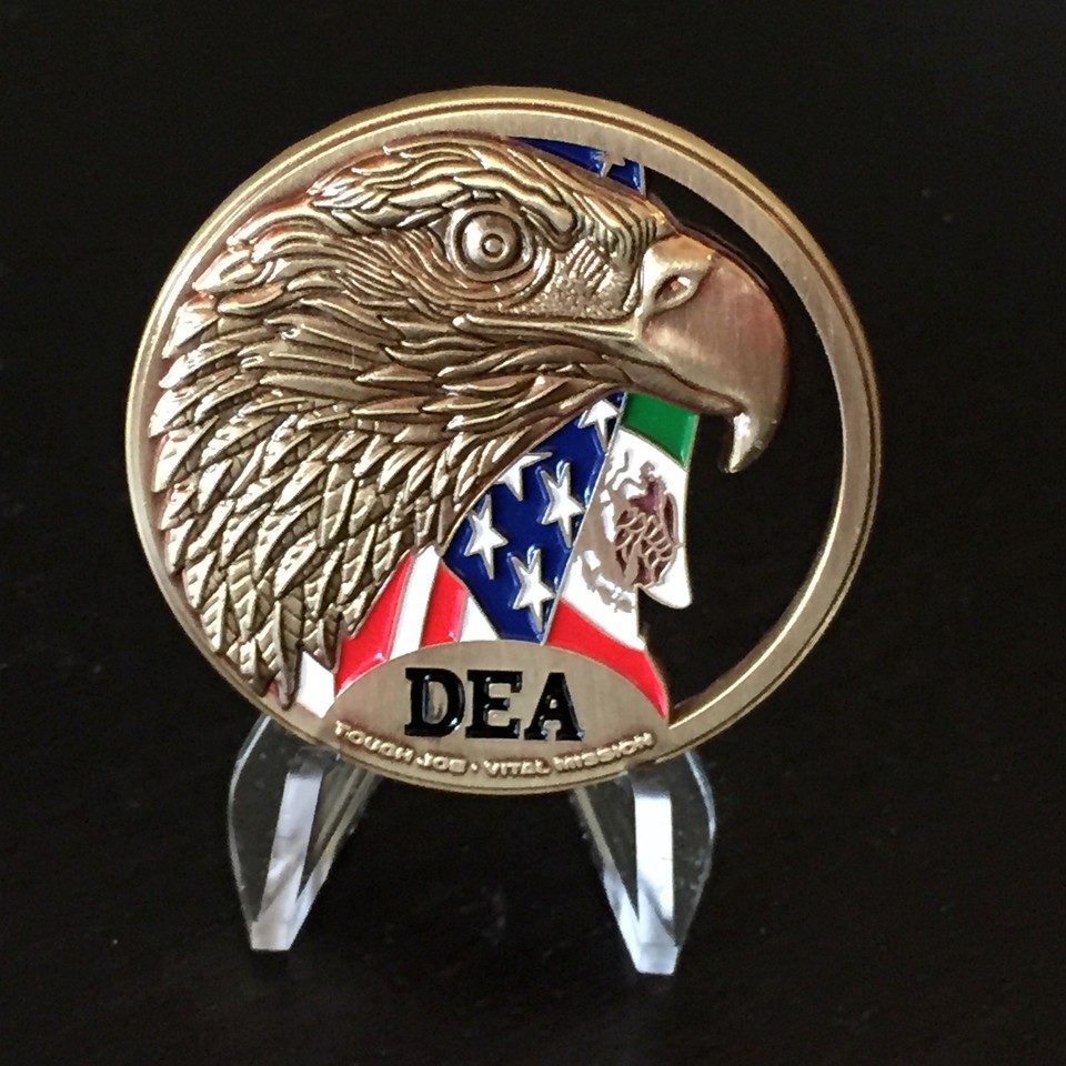 DEA Drug Enforcement Administration SANTA MUERTE Authentic Challenge ...