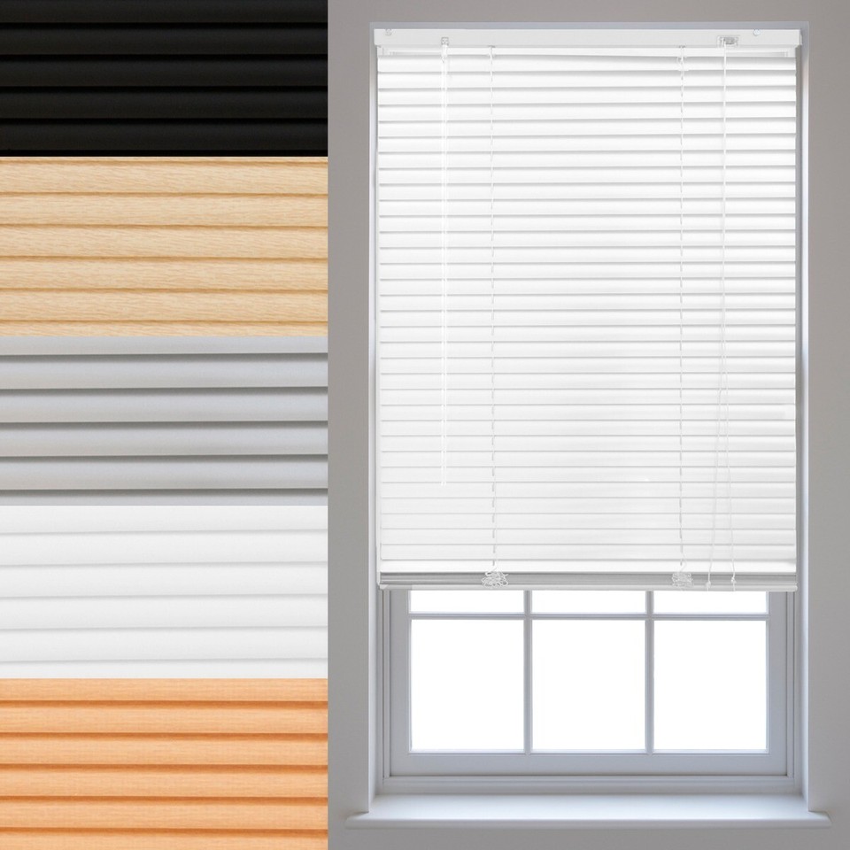 Venetian Window Blinds PVC Trimmable Blind for Home Office Easy Fit ...