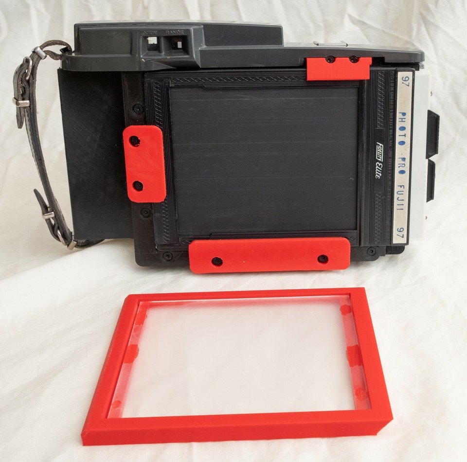 Polaroid 110A/B / 120 / 800 - 3d printed 4x5 conversion kit ...