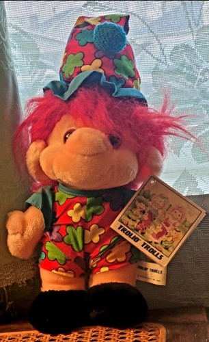 Vintage 1992 Trolio Trolls Jester Clown Flower PJs13” in height. | eBay