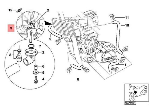Genuine BMW C1N E31 E36 E38 E39 E52 Temperature Switch Sensor OEM ...