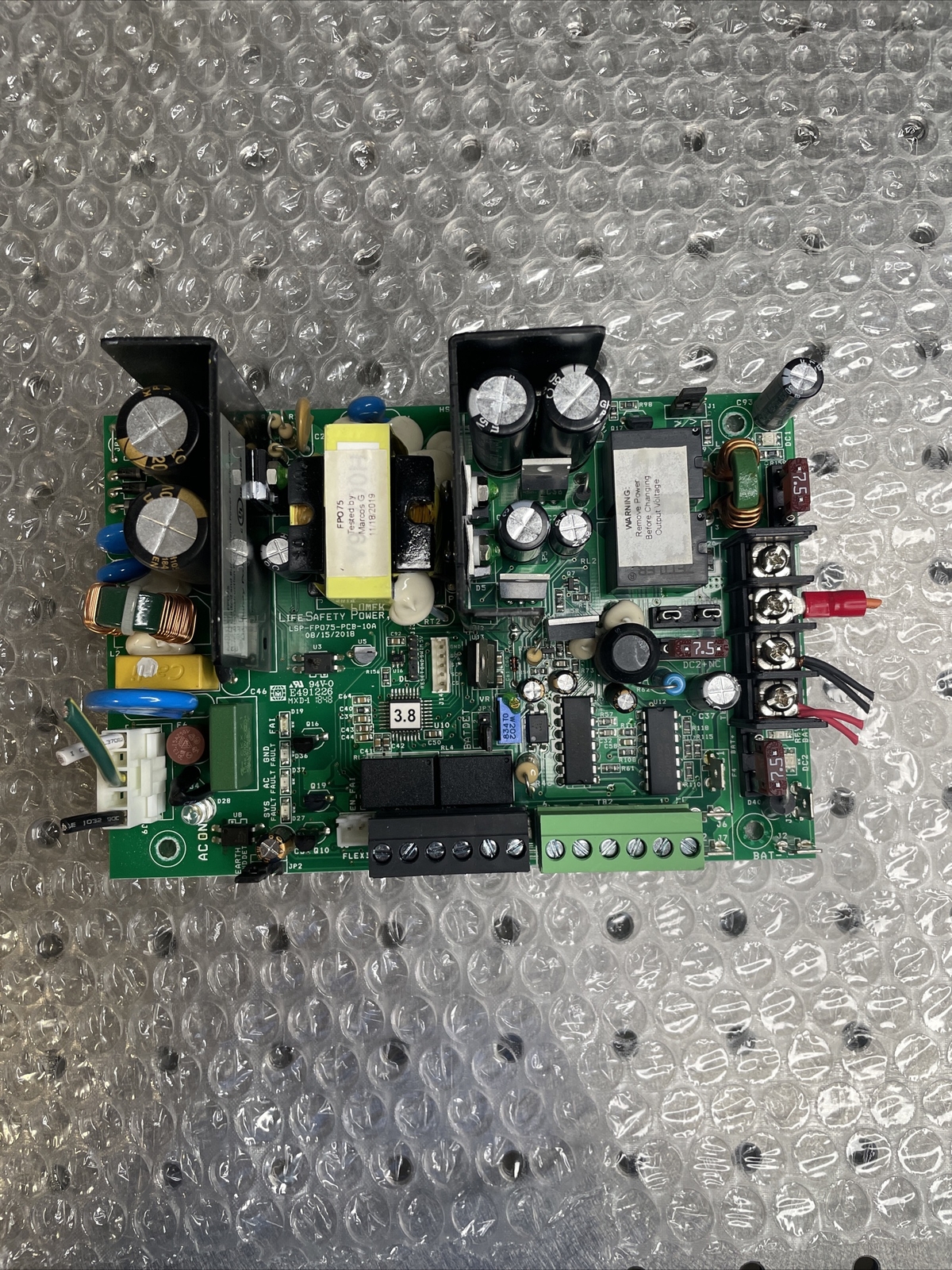 LifeSafety LSP-FPO75 Power Supply Board 75W 120VAC Input / LSP-FPO75 ...