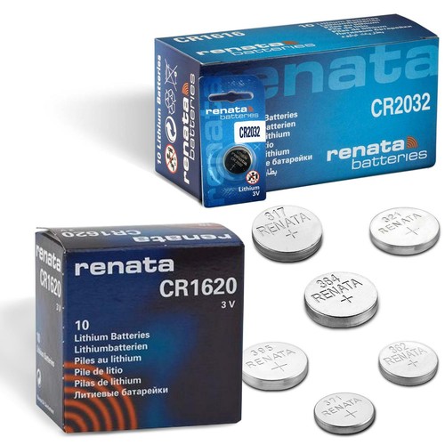 2x All Sizes Renata Watch Battery Swiss Made Silver Oxide Renata ...
