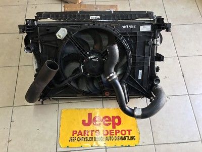 2016 JEEP RENEGADE RADIATOR SET COMPLETE ASSEMBLY COOLING FAN 1.4L ...