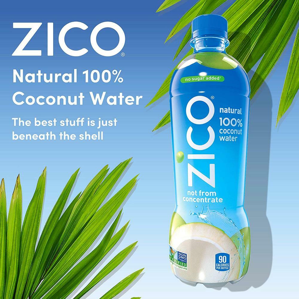 Zico Coconut Water ZICO Natural 100% Coconut Water Drink, No Sugar