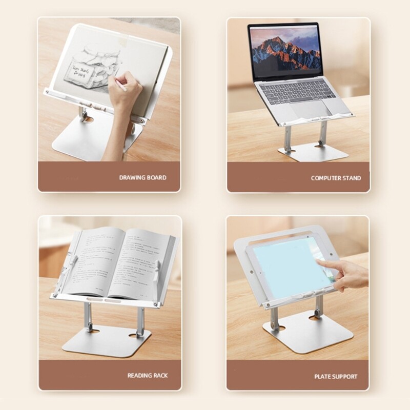 Aluminum Alloy Reading Bookshelf for Pad Tablet Laptop Holder ...