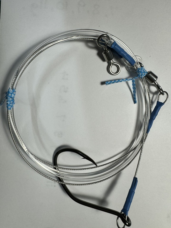 4 X TOPE, RAY & BULL HUSS HEAVY DUTY RIG BOAT AND SHORE TOPE 10/0 ...