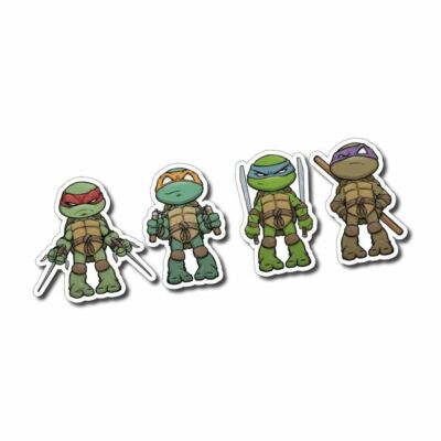 TMNT Chibi Set Sticker / Decal - Ninja Turtles Cartoon Kids Cartoon ...
